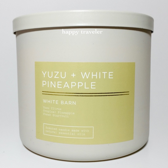 Bath & Body Works | Accents | Yuzu White Pineapple 3 Wick Candle | Poshmark
